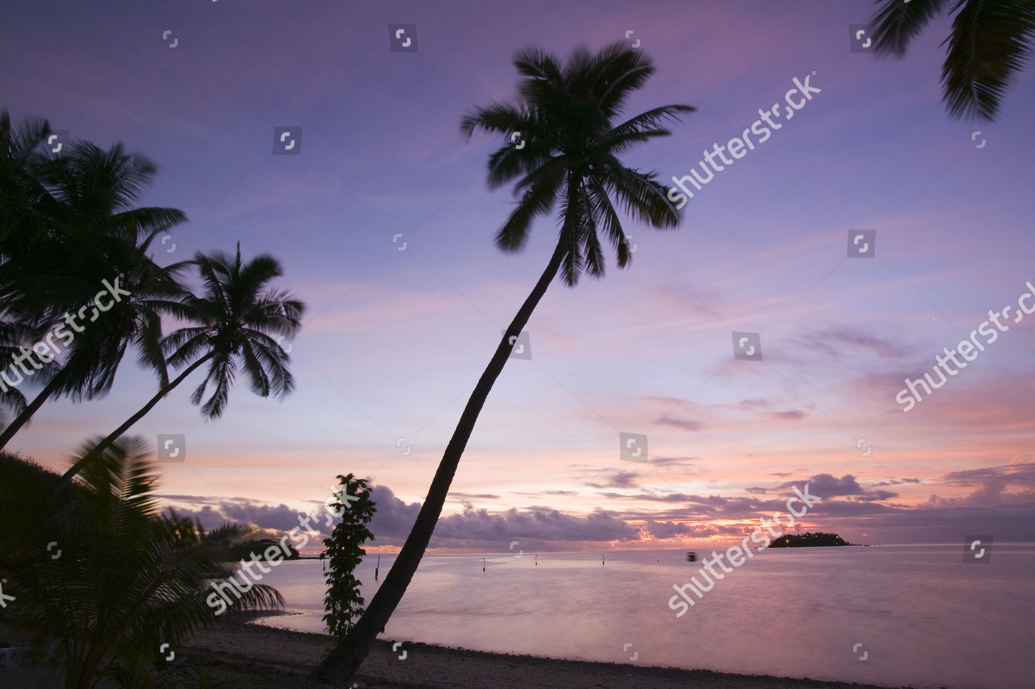 Sunset Walu Beach Resort On Malolo Editorial Stock Photo - Stock Image ...