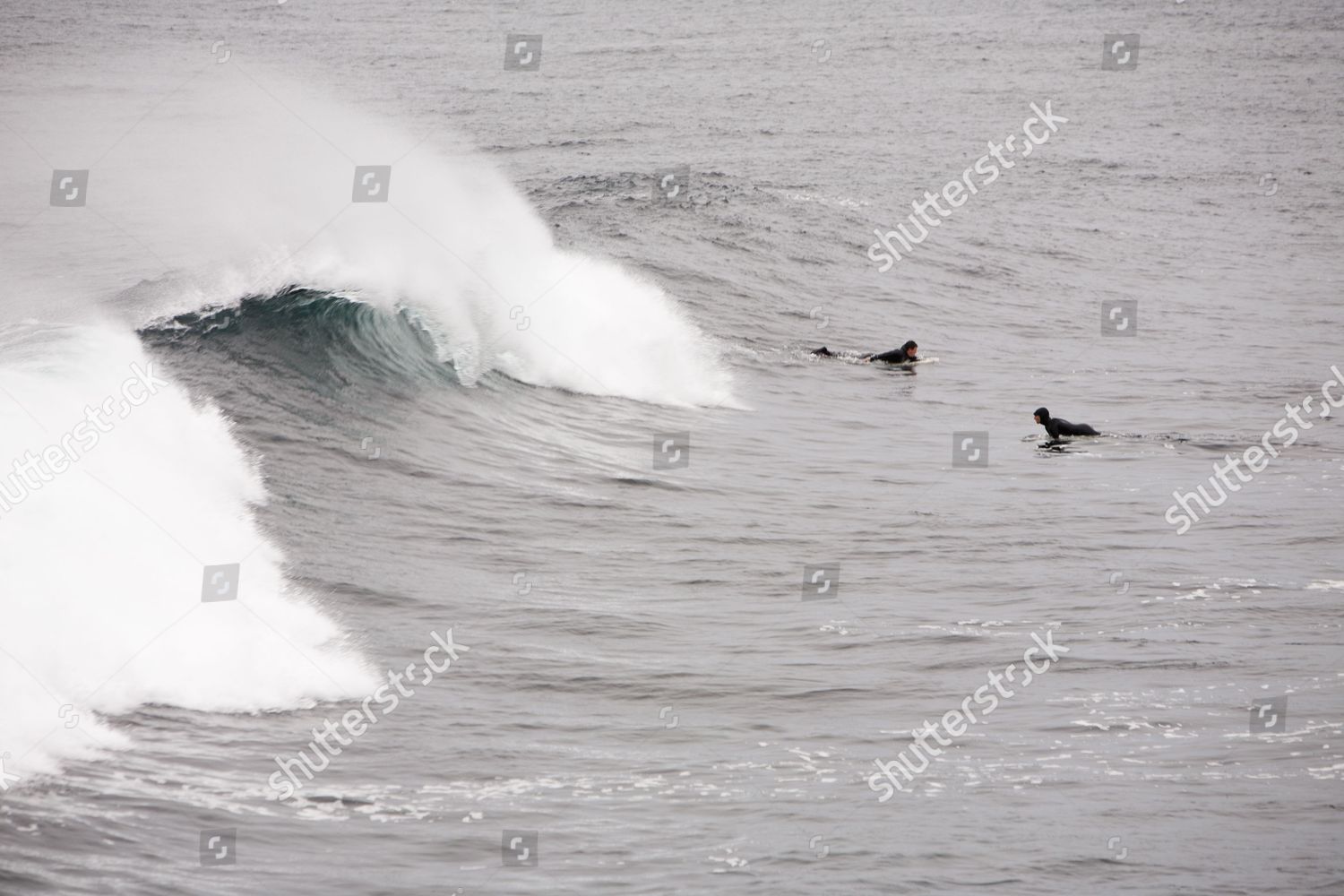 Surfers Harvesting Wave Energy Off Scara Editorial Stock Photo - Stock ...
