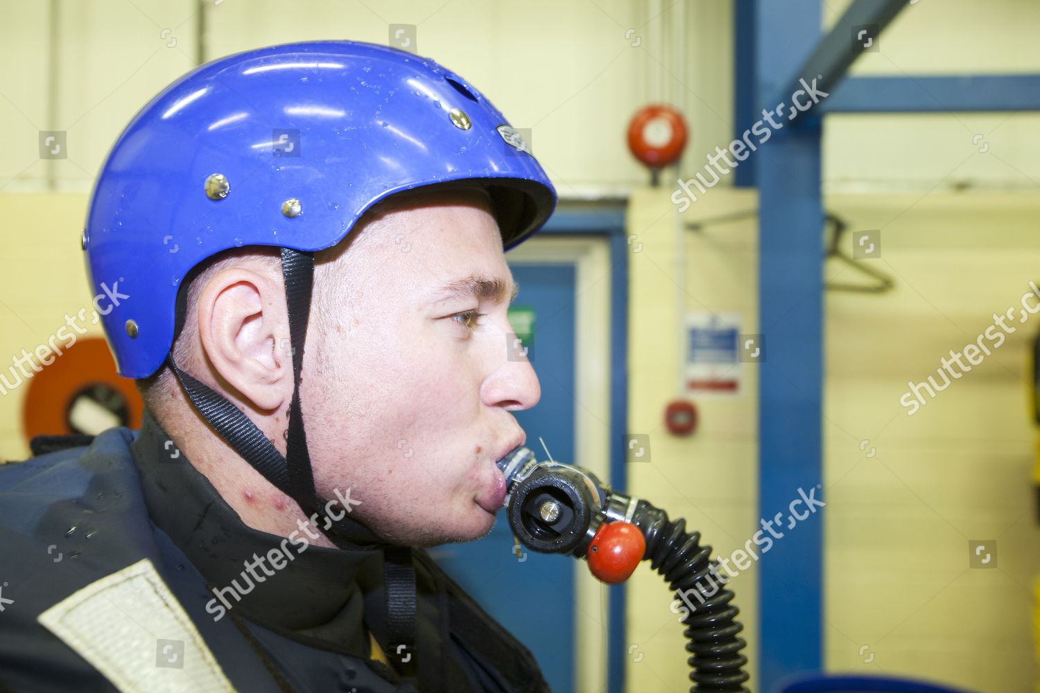 Workers Offshore Industry Practice Helicopter Ditching Editorial Stock ...