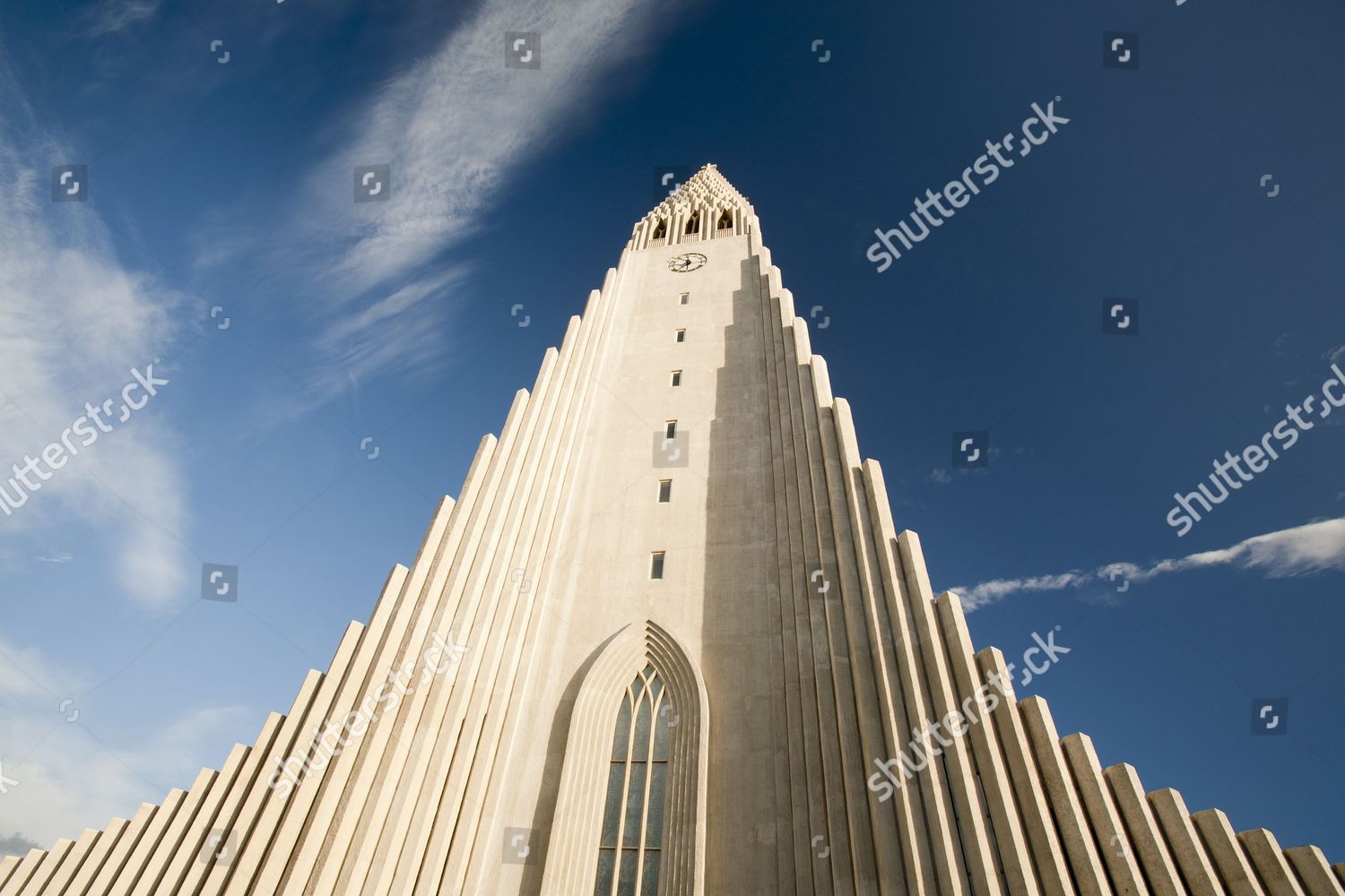 Iconic Hallgrims Kirkja Reykjavik Icelands Largest Editorial Stock ...