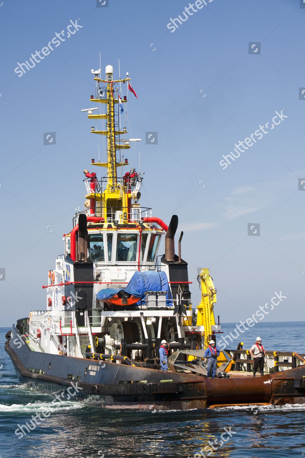 Tug Boat Towing Jack Barge Goliath Editorial Stock Photo - Stock Image ...