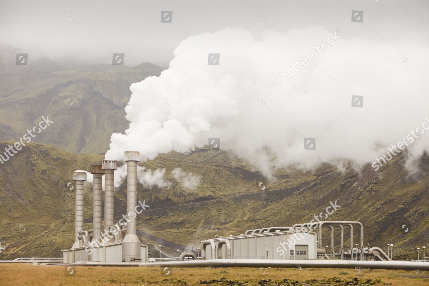 Hellisheidi Geothermal Power Station Hengill Iceland Editorial Stock ...