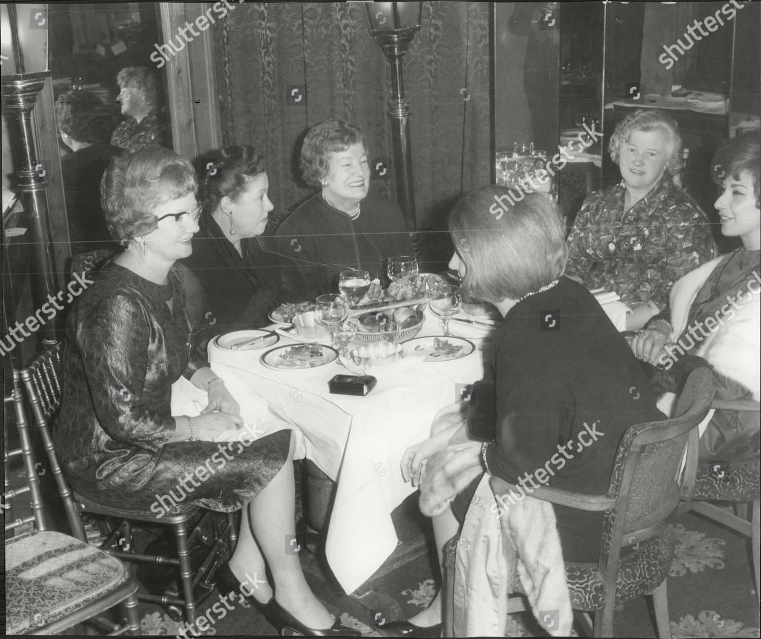 Author Journalist Shirley Lord Having Dinner Editorial Stock Photo ...