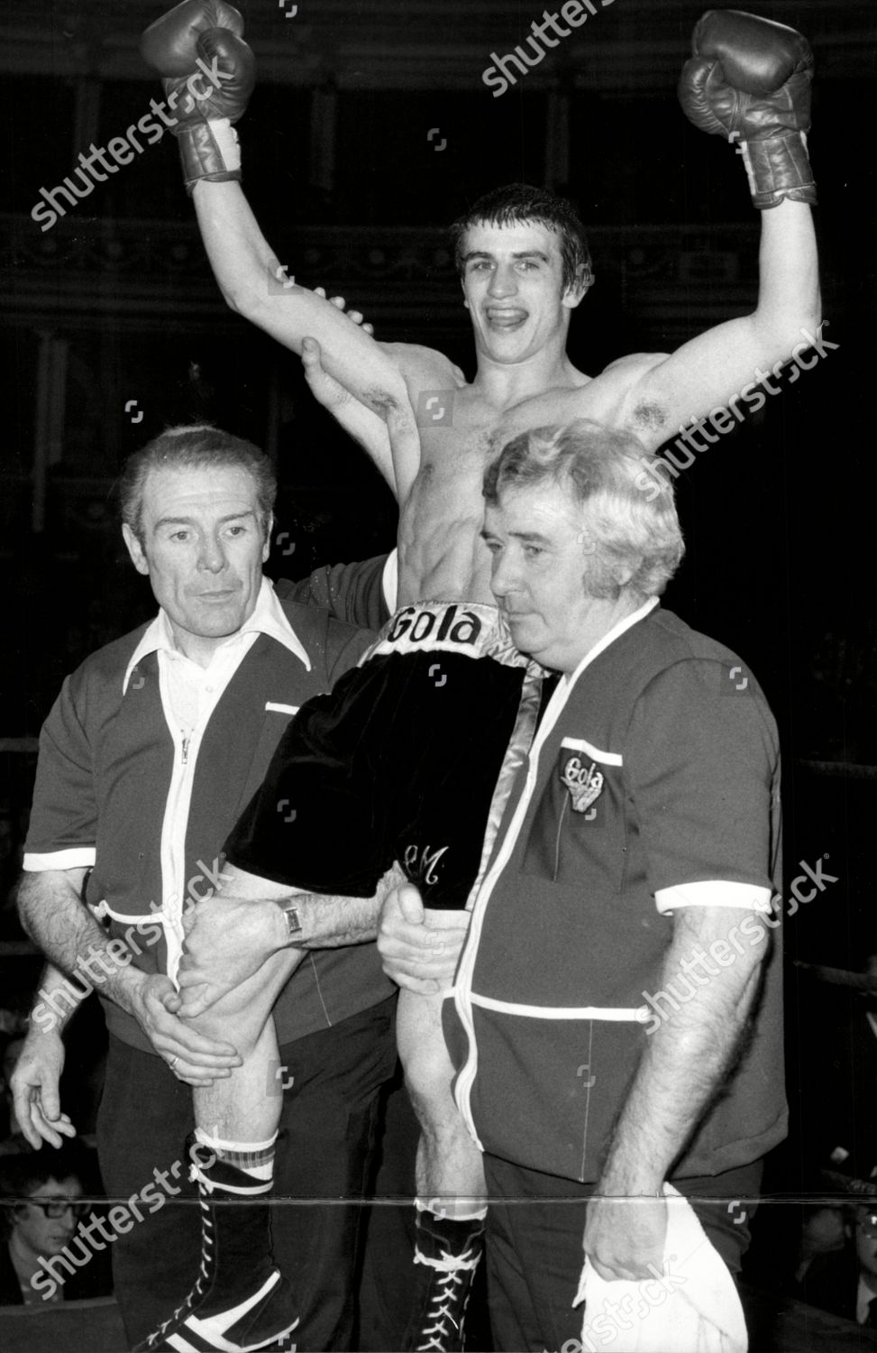 Charlie Magri Boxer Being Held Aloft Editorial Stock Photo - Stock ...