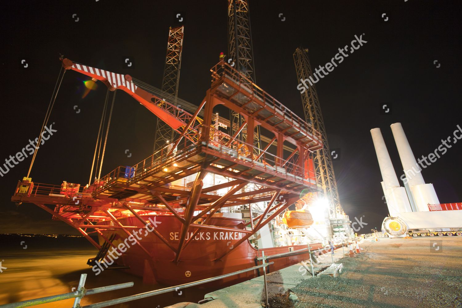 Jack Barge Being Loaded Night Editorial Stock Photo - Stock Image ...