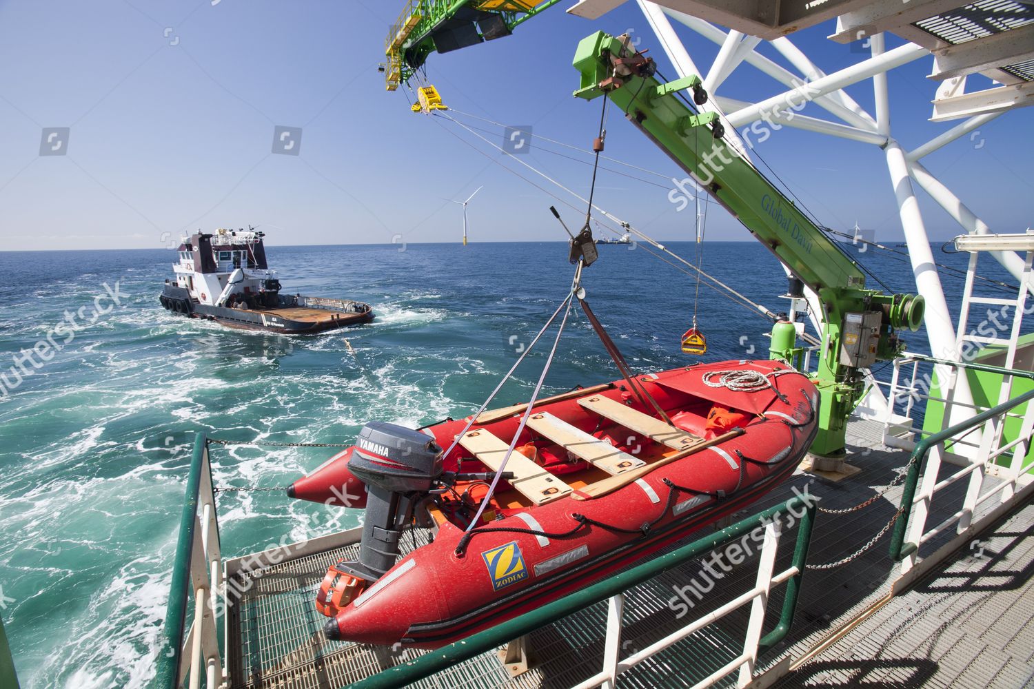 Tug Boat Towing Jack Barge Goliath Editorial Stock Photo - Stock Image ...