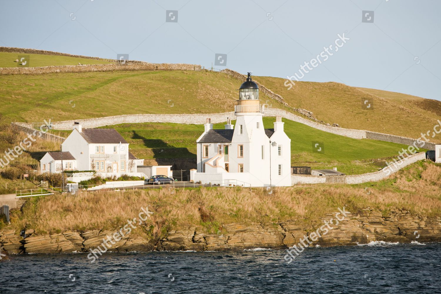 Holborn Head Lighthouse Scrabster On Scotlands Editorial Stock Photo ...