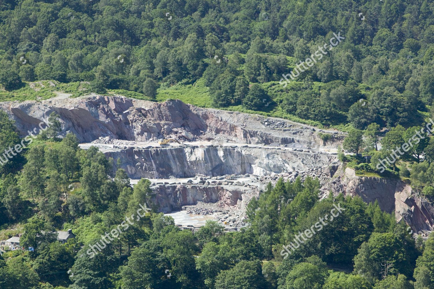 Slate Quarries Elterwater Langdale Valley Lake Editorial Stock Photo ...