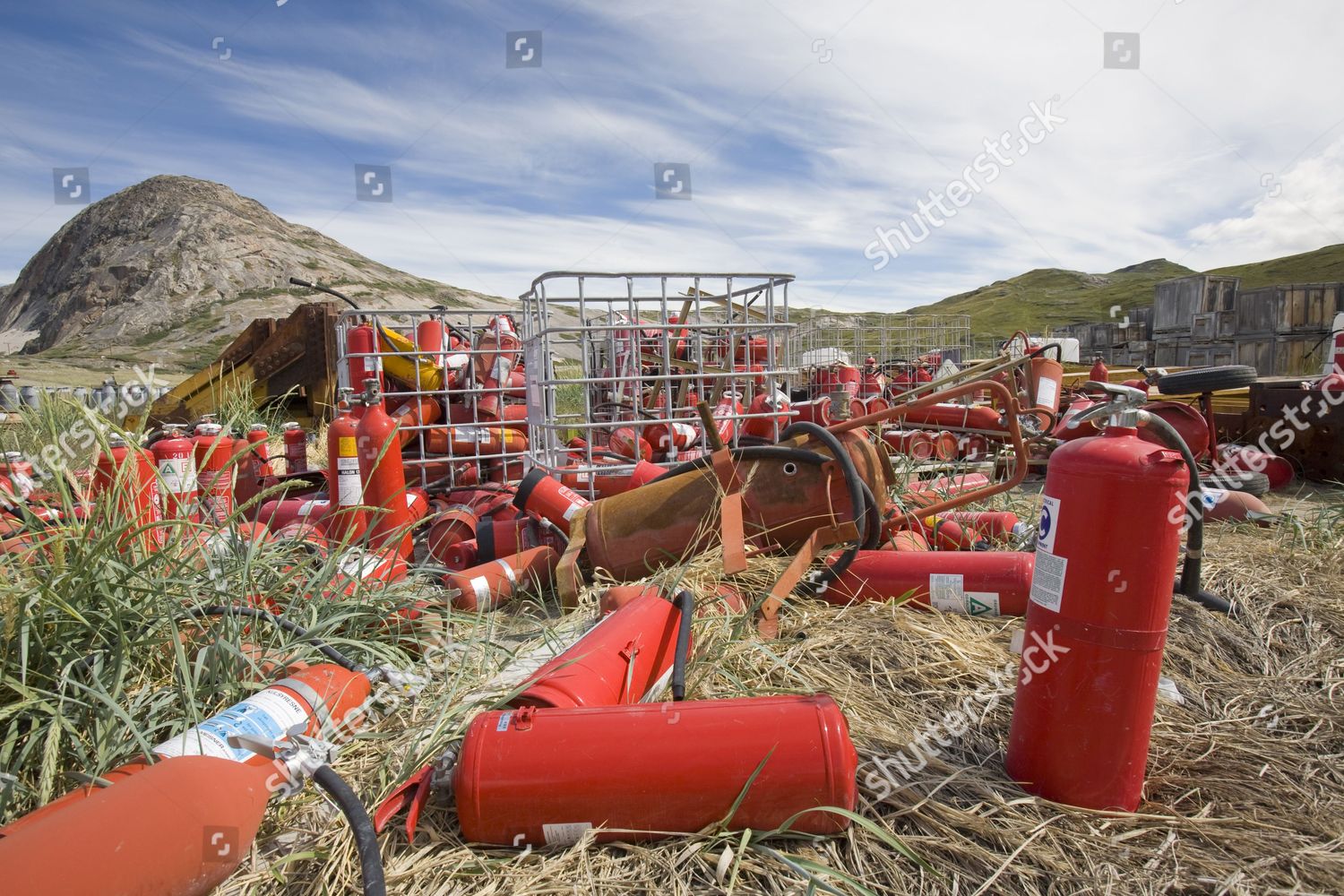 Halon Gas Cylinders Abandoned On Tip Editorial Stock Photo - Stock ...