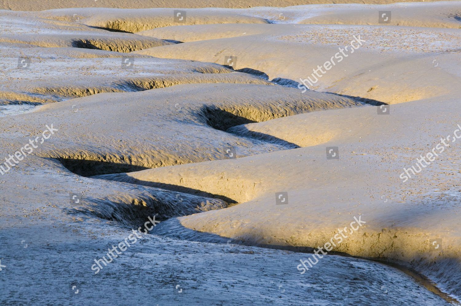 Creek Tidal Mud Morecambe Uk Editorial Stock Photo - Stock Image ...
