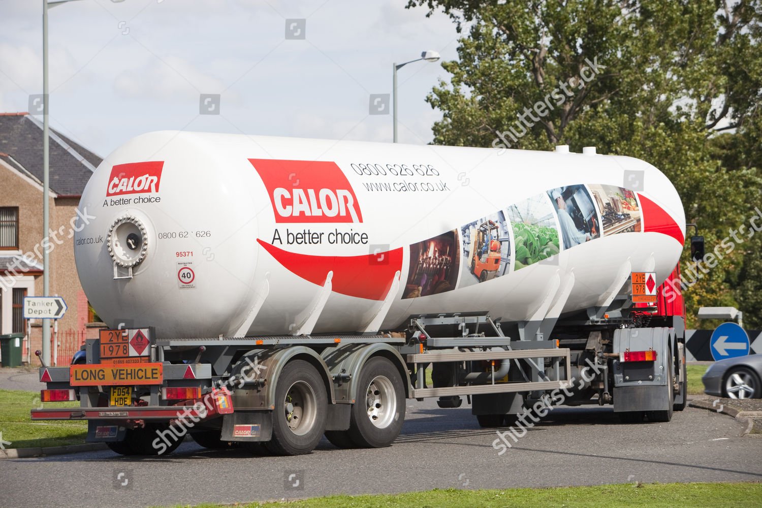 Calor Gas Lorry Ineos Oil Refinery Editorial Stock Photo - Stock Image ...