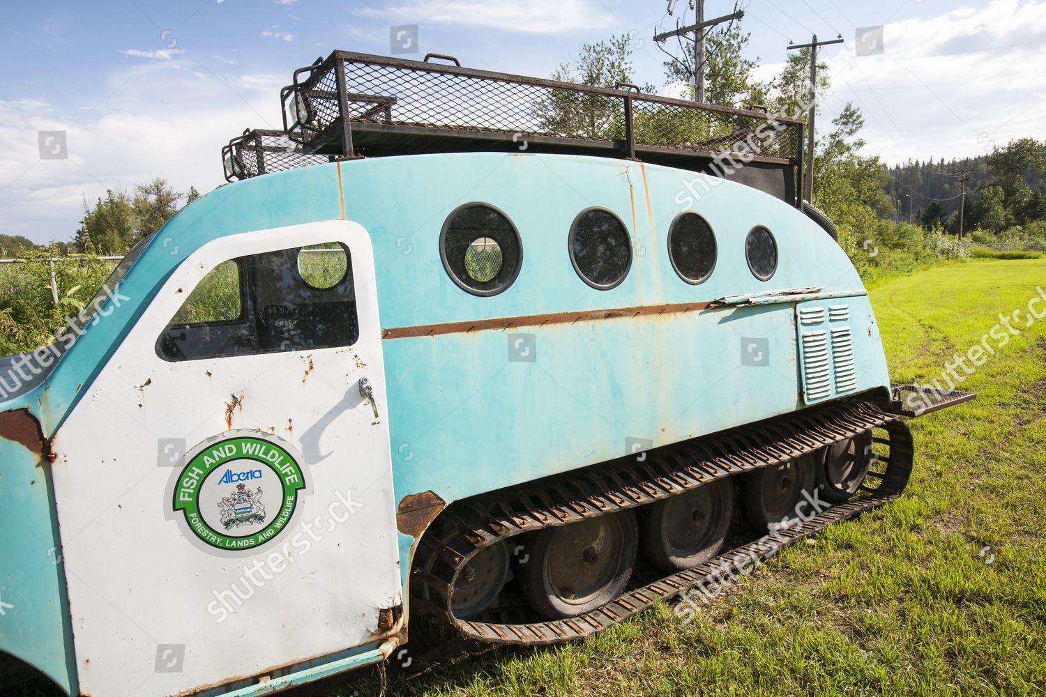 Old Preserved Snow Mobile Museum Fort Editorial Stock Photo - Stock ...