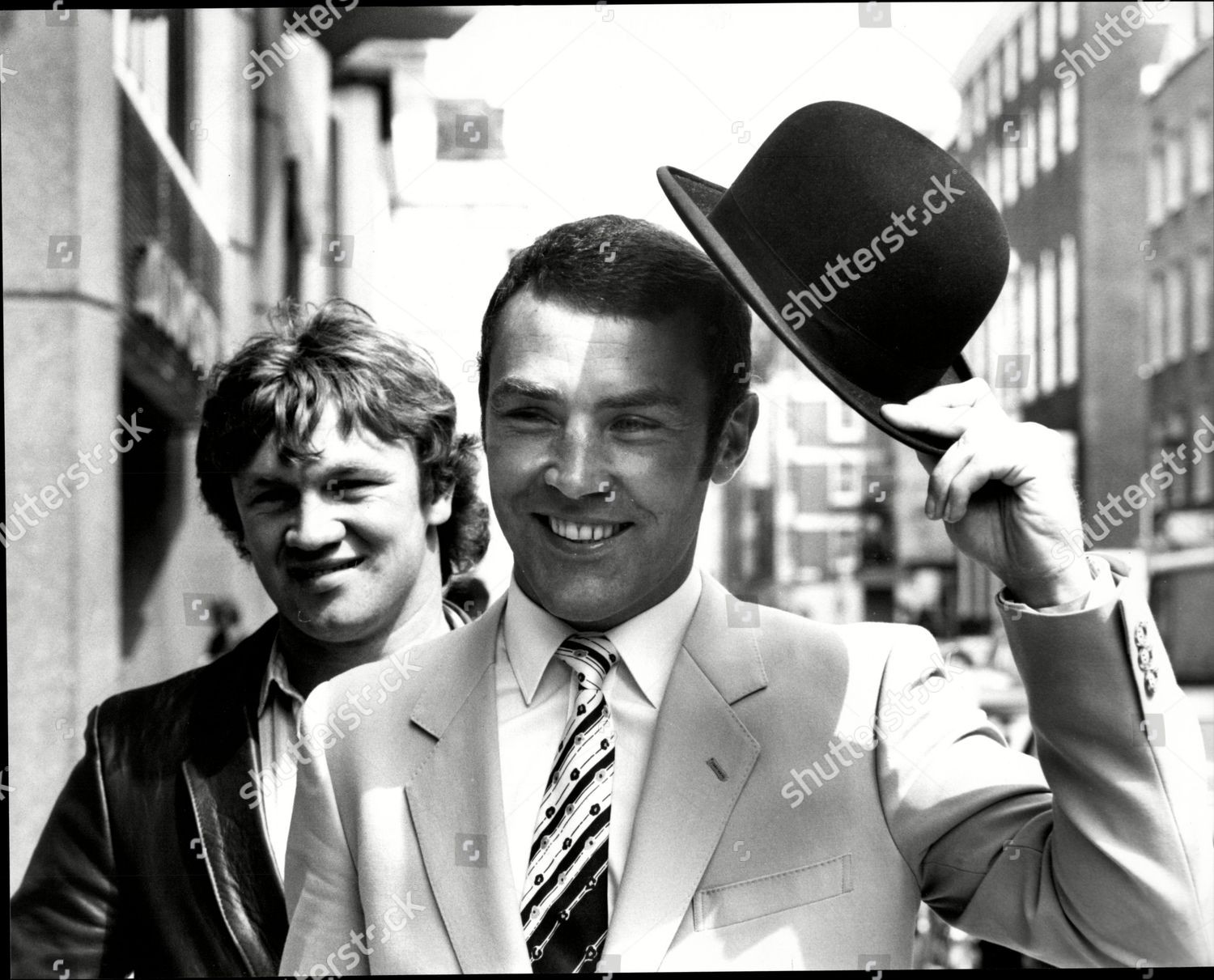 Boxers Alan Minter Bowler Hat Tony Editorial Stock Photo - Stock Image ...