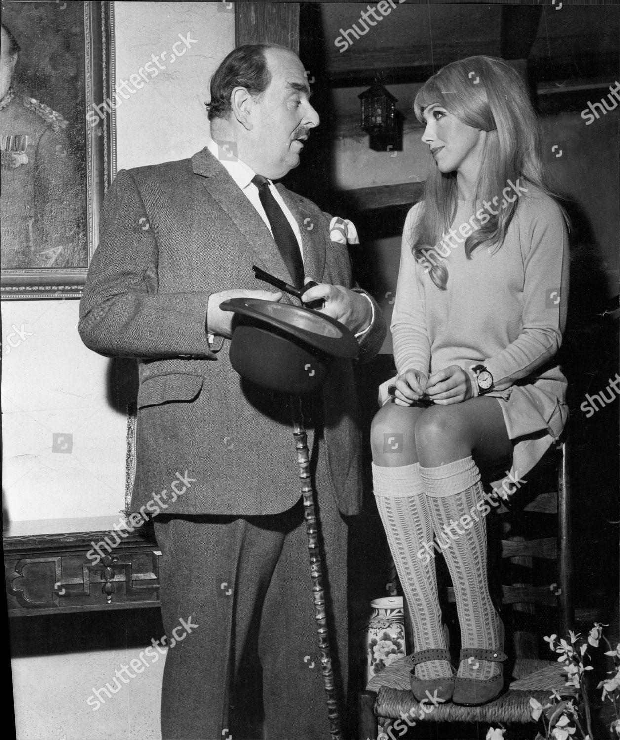 Actor Robert Morley Actress Brigitte Armstrong Editorial Stock Photo ...