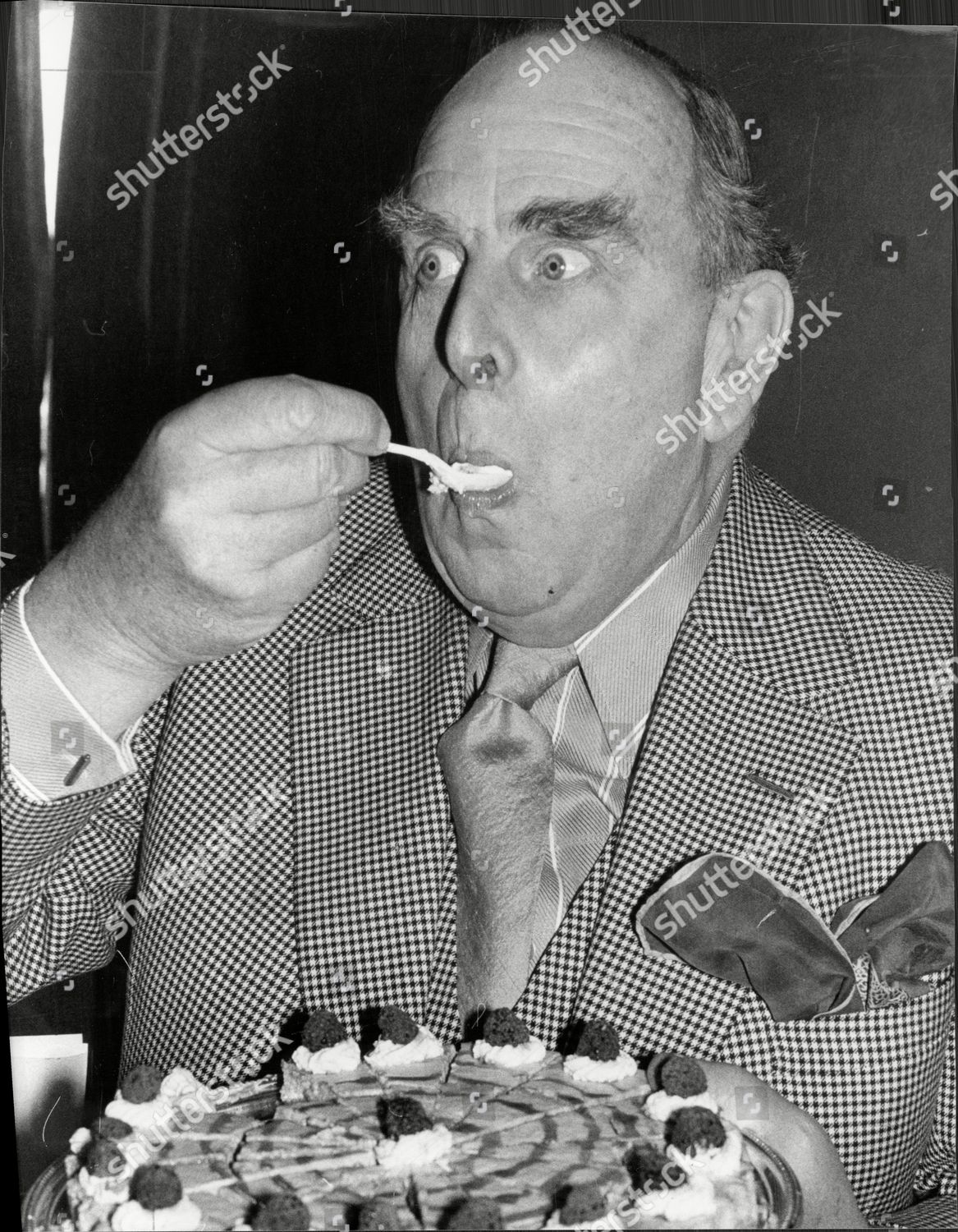 Actor Robert Morley Trying Bliss Cake Editorial Stock Photo - Stock ...