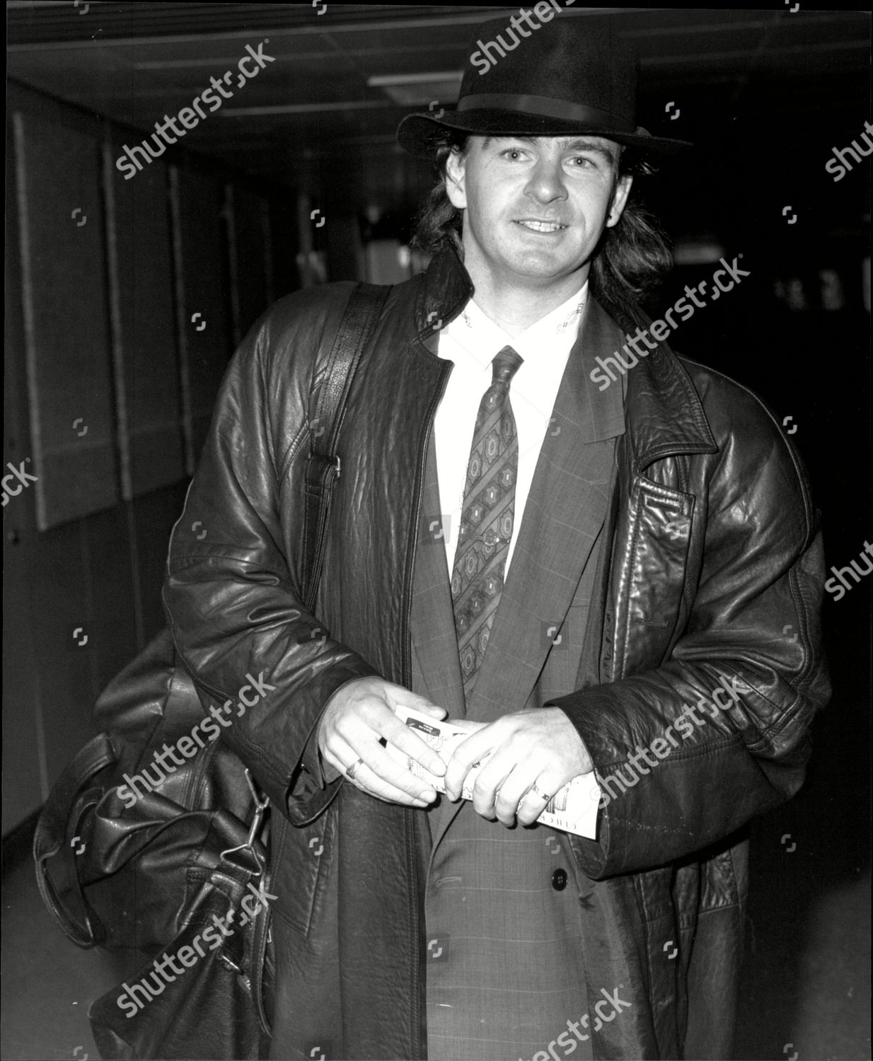 Scottish Footballer Charlie Nicholas Airport Leaving Editorial Stock ...