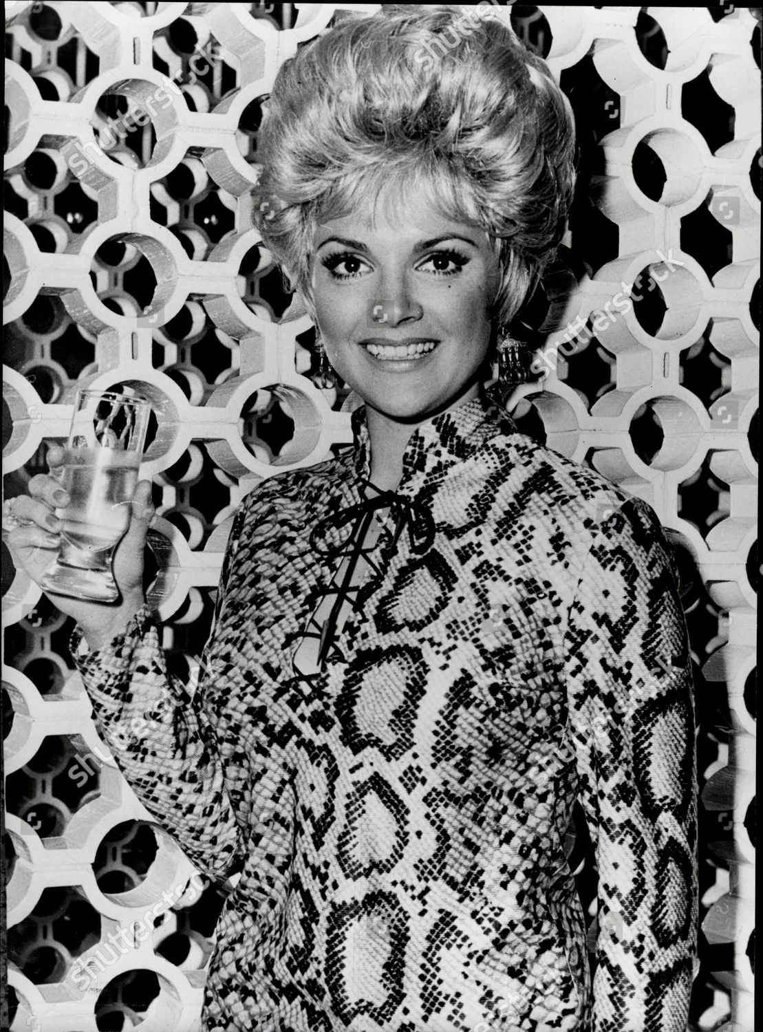 Trisha Noble Actress Singer Snakeskin Print Editorial Stock Photo ...