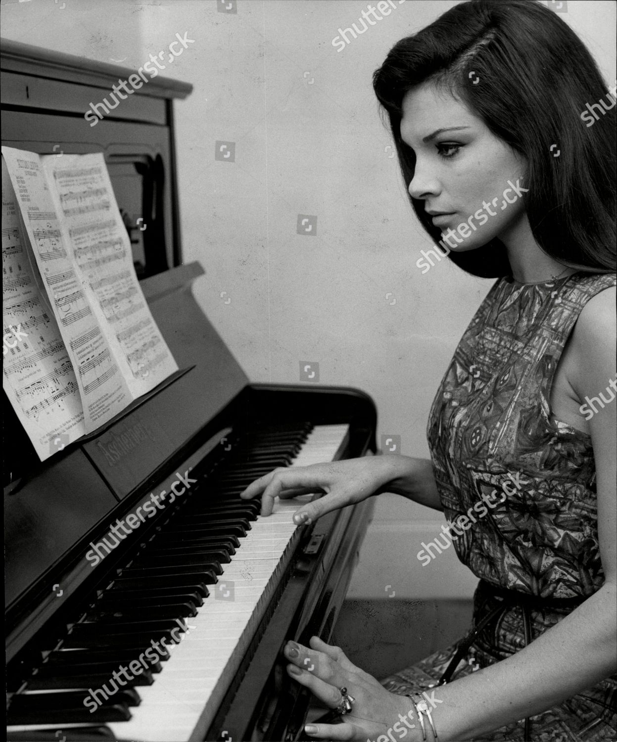 Trisha Noble Actress Singer Piano 1964 Editorial Stock Photo - Stock ...