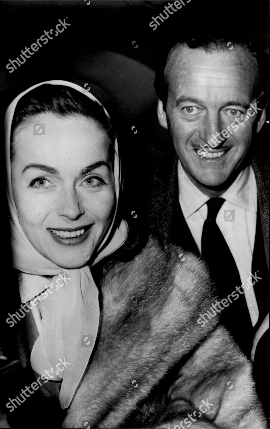 David Niven Actor Wife Hjordis Tersmeden - Foto de stock de contenido ...