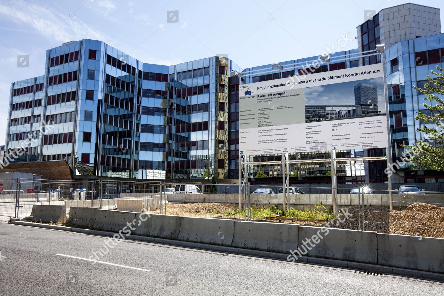 Schematic Information Board Construction Site New Editorial Stock Photo ...