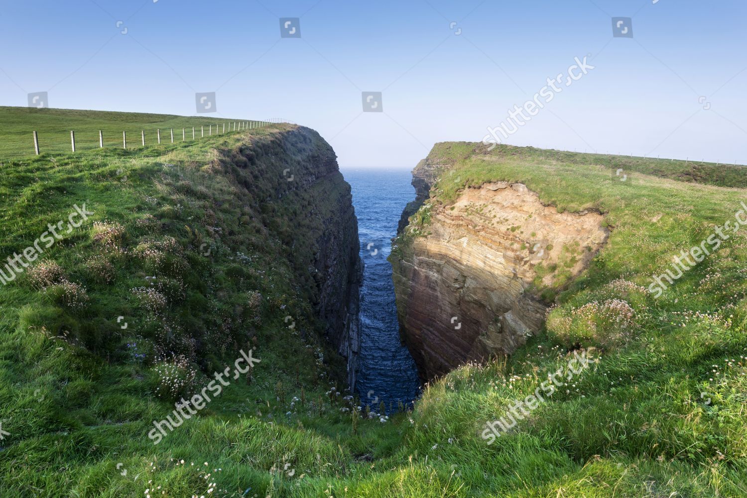 Rugged Coastal Landscape On Coast Duncansby Editorial Stock Photo ...