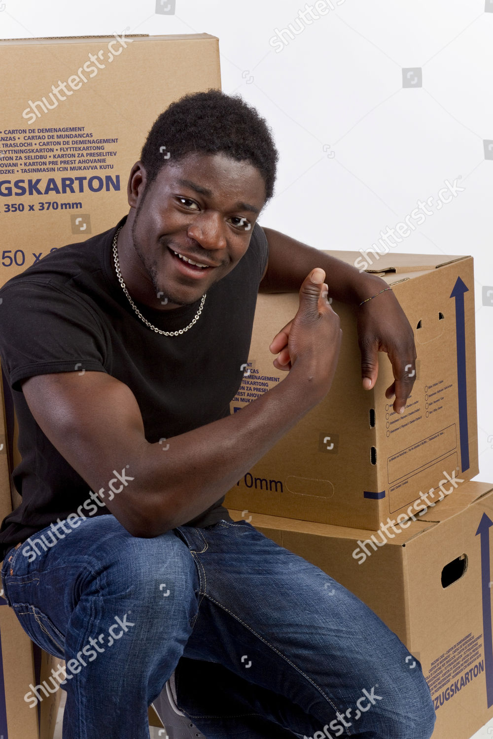 Model Released Young Black Man Moving Editorial Stock Photo - Stock ...