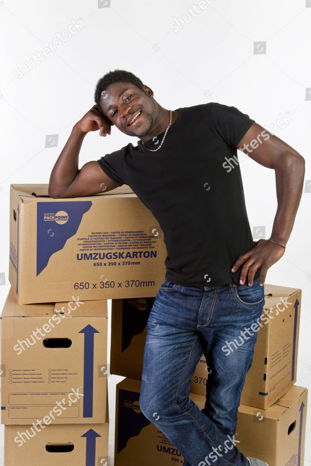 Model Released Young Black Man Moving Editorial Stock Photo - Stock ...
