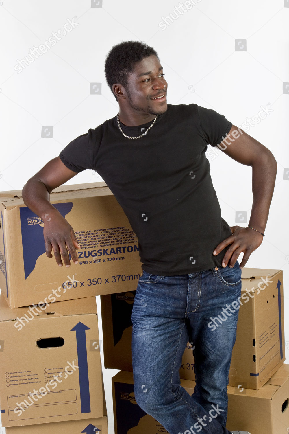 Model Released Young Black Man Moving Editorial Stock Photo - Stock ...