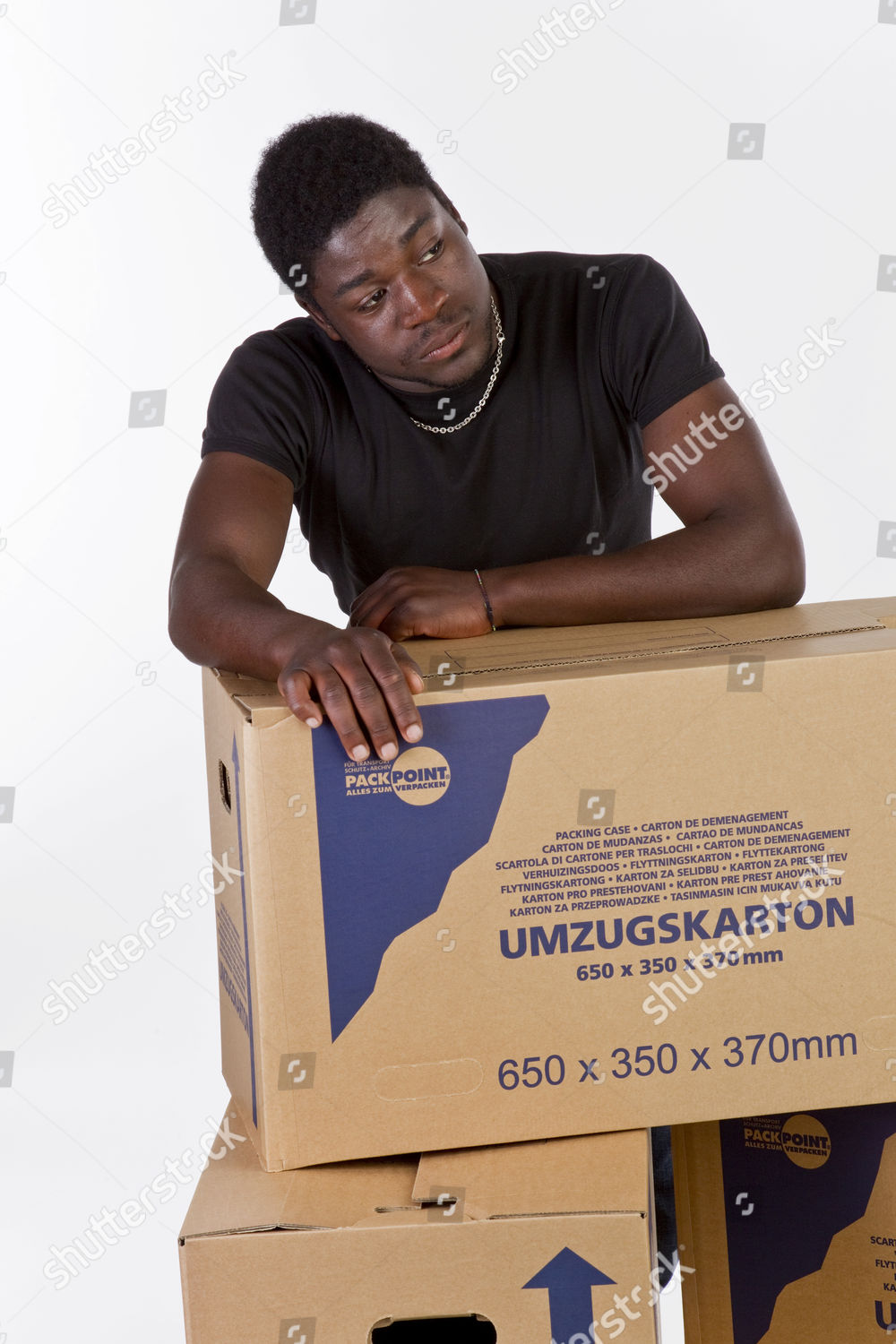 Model Released Young Black Man Moving Editorial Stock Photo - Stock ...