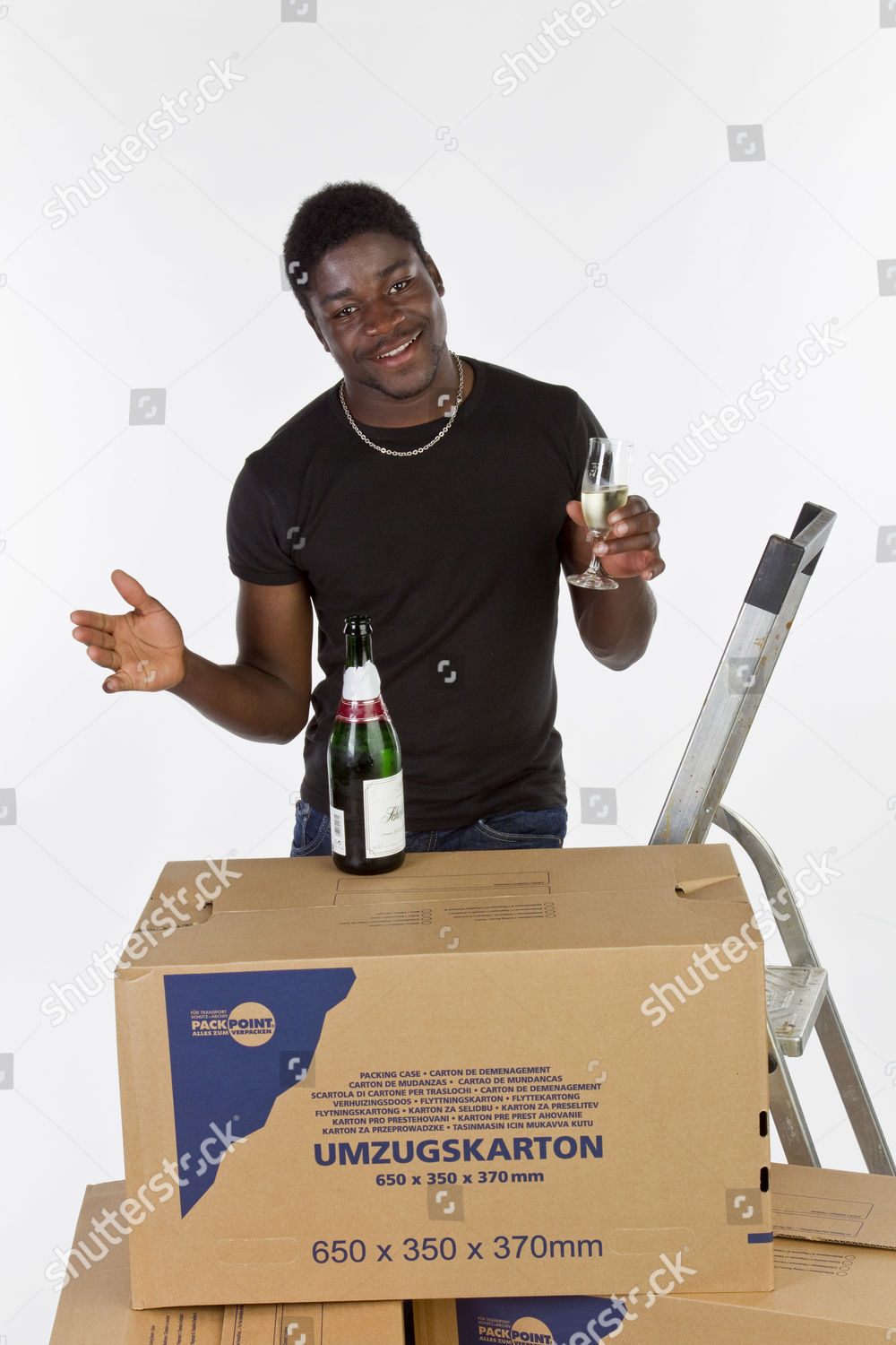 Model Released Young Black Man Moving Editorial Stock Photo - Stock ...