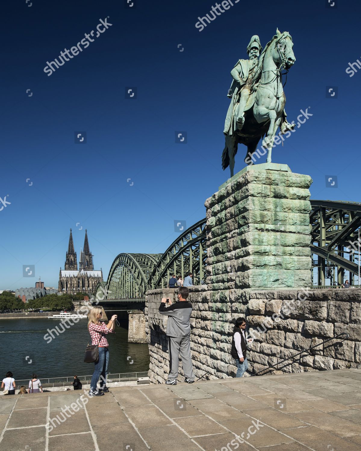 Equestrian Statue Kaiser Wilhelm Prussia Deutz Editorial Stock Photo ...