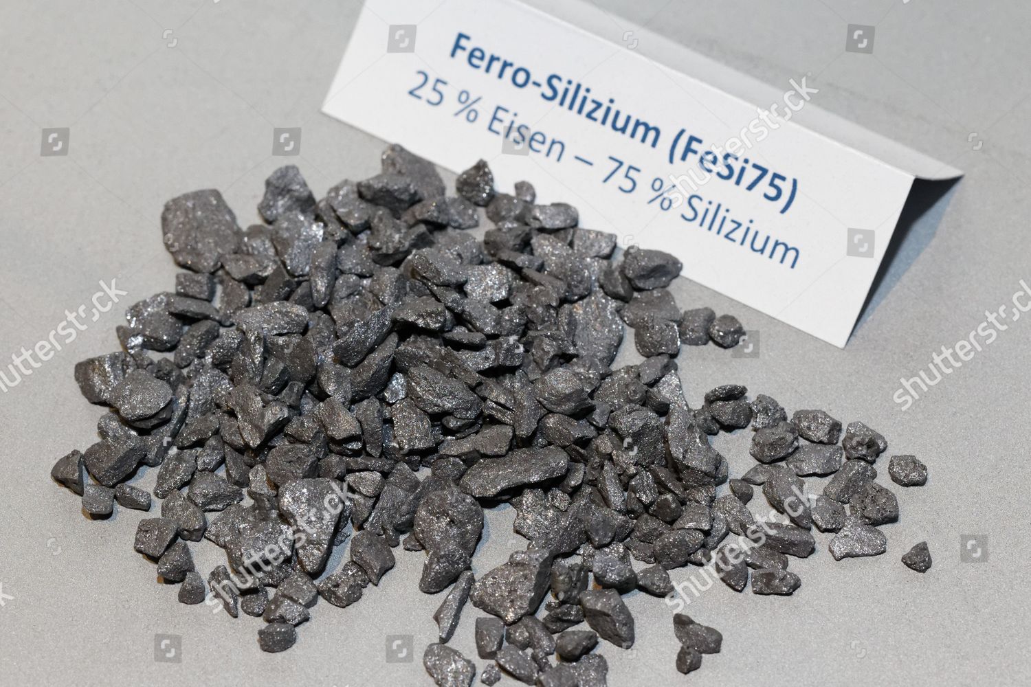 Ferro Silicon Fesi75 Alloying Element Steelmaking Editorial Stock Photo ...
