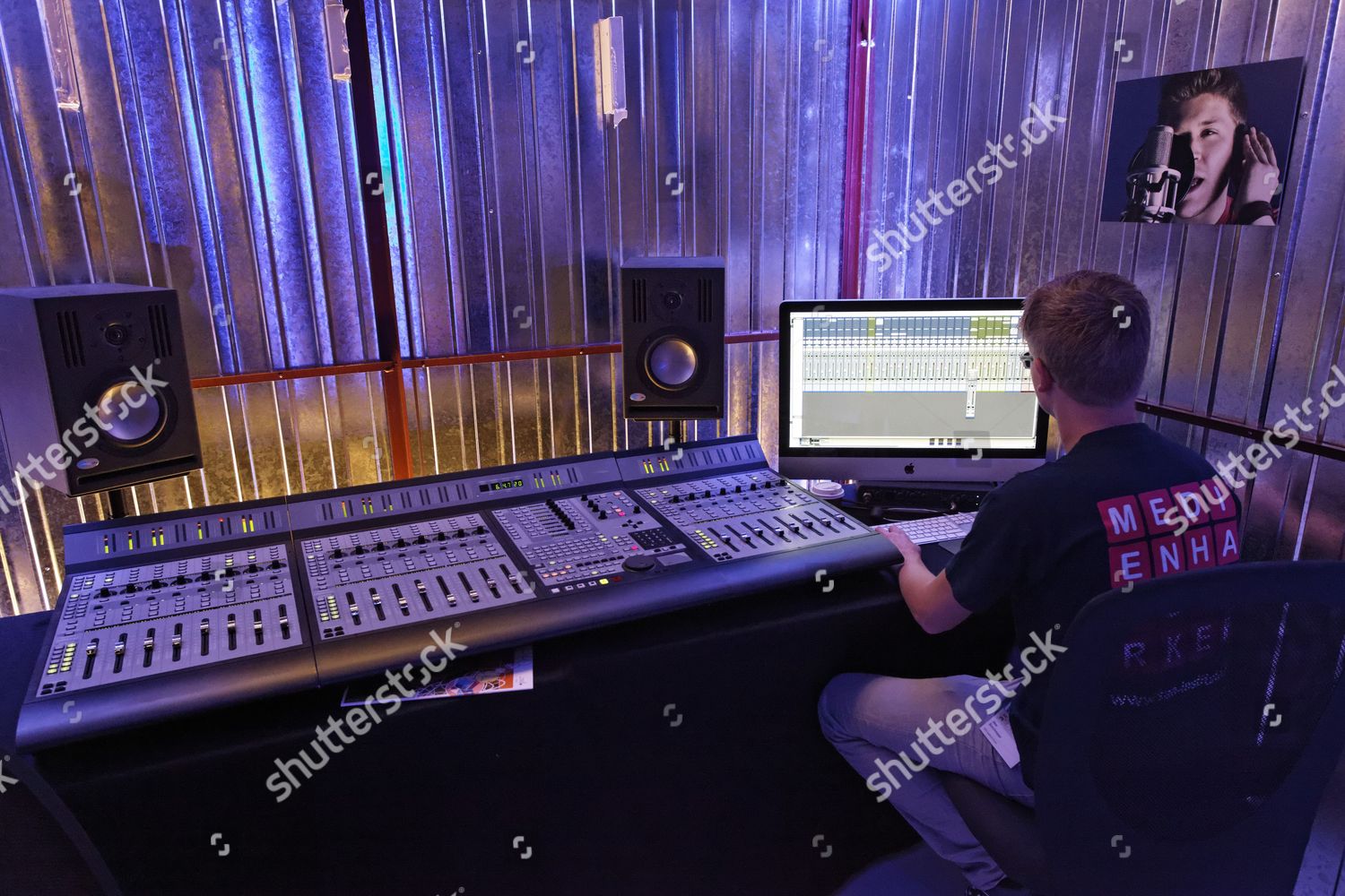 Sound Engineer Mixing Desk Recording Studio Editorial Stock Photo ...