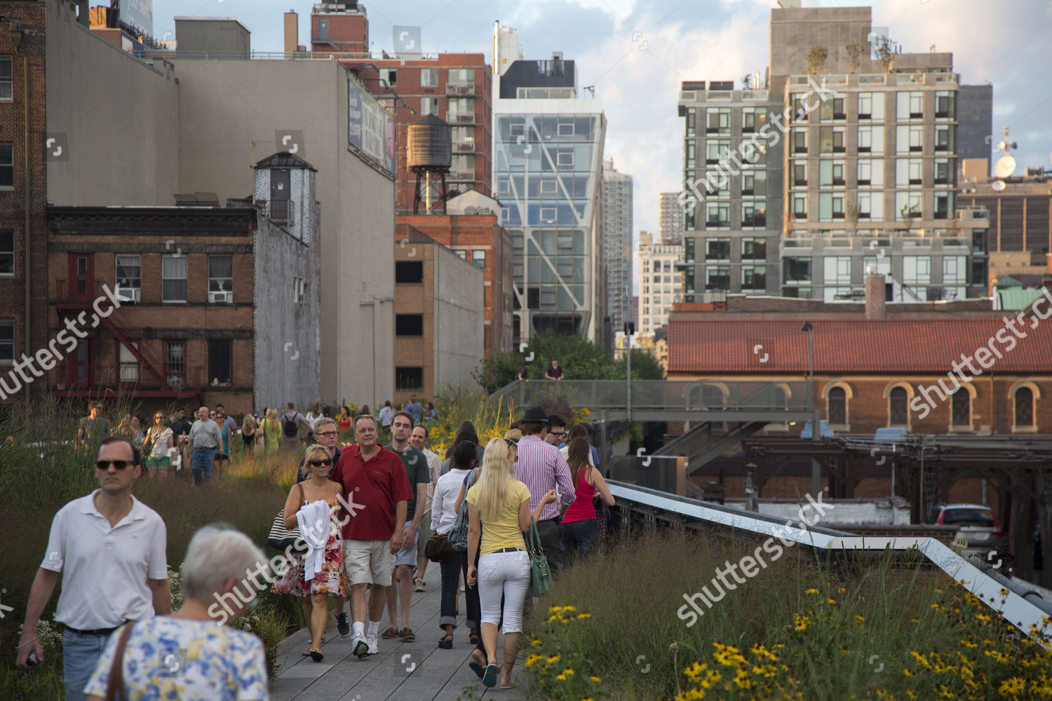 High Line Abandoned Elevated Railroad Turned Editorial Stock Photo ...