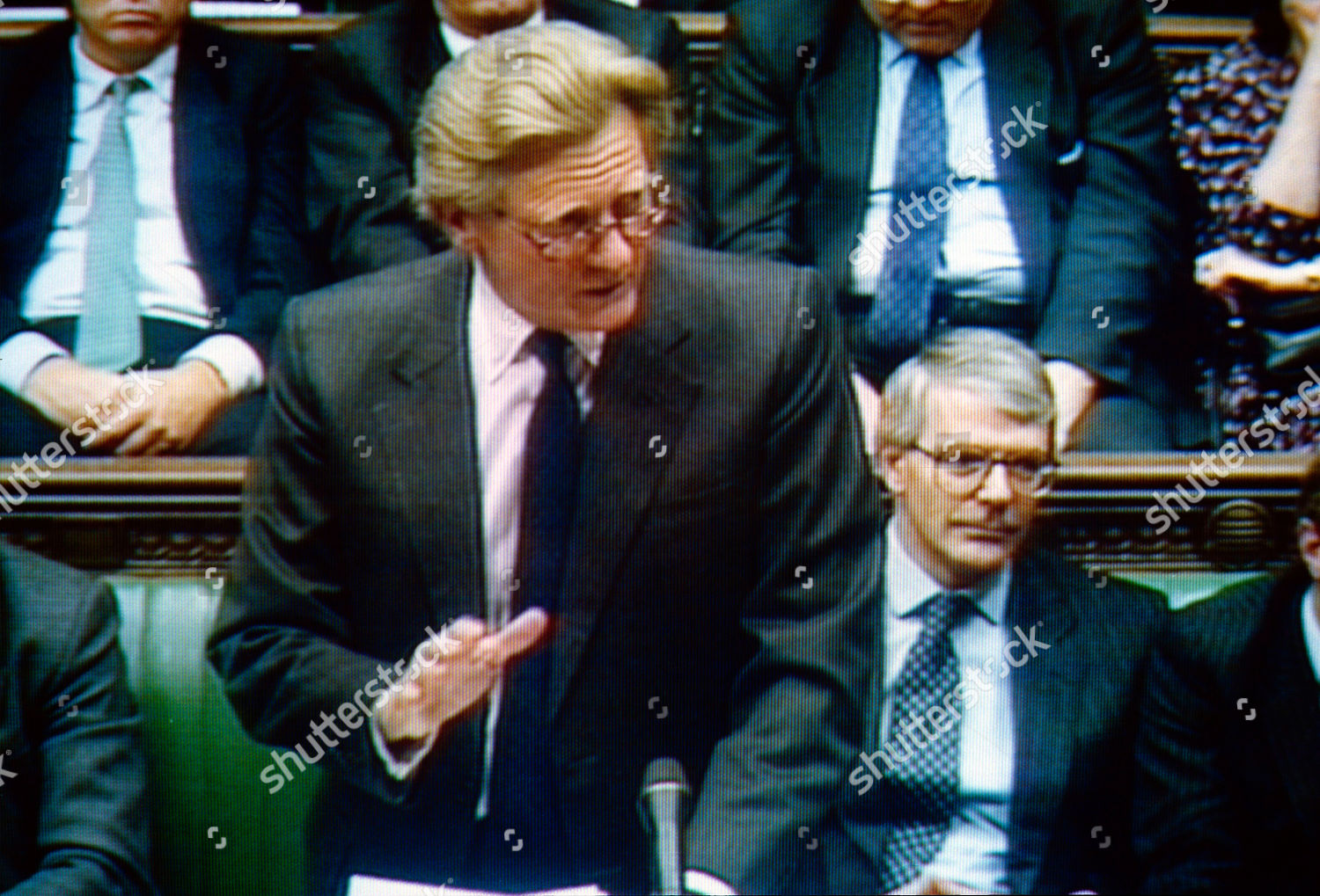 Michael Heseltine Conservative Mp Speaking Despatch Editorial Stock ...