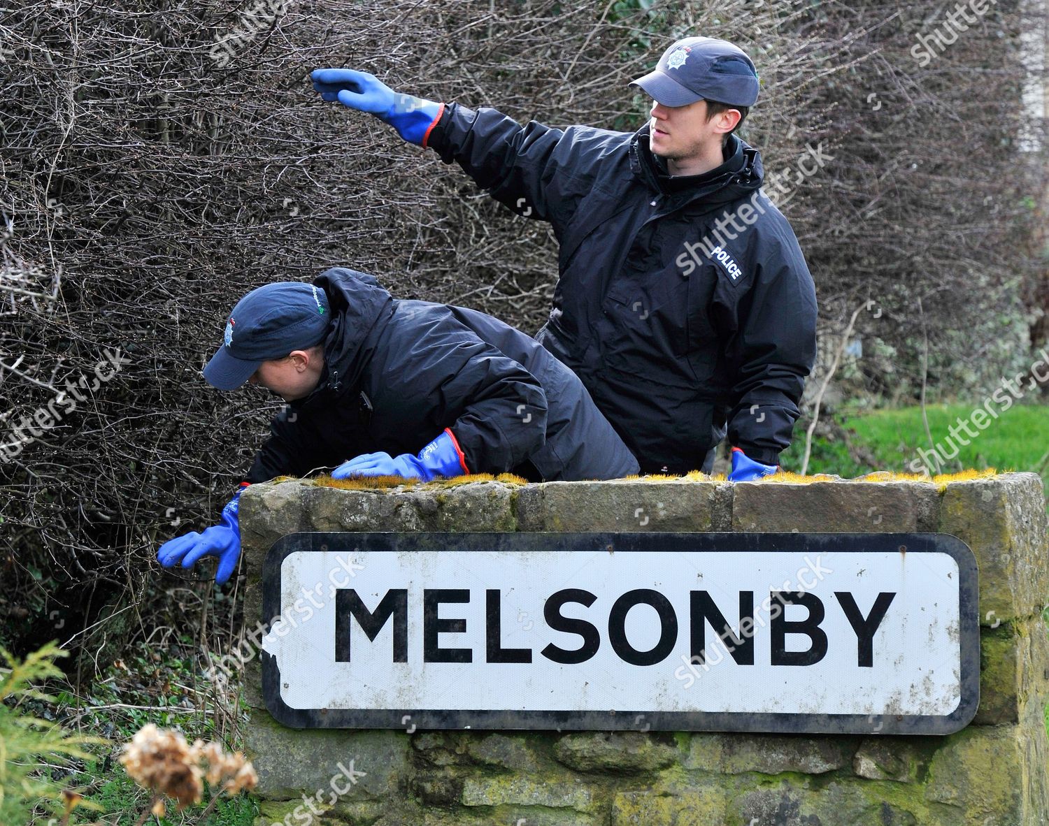 Postmistress Diana Garbutt Murder Police Search Editorial Stock Photo ...