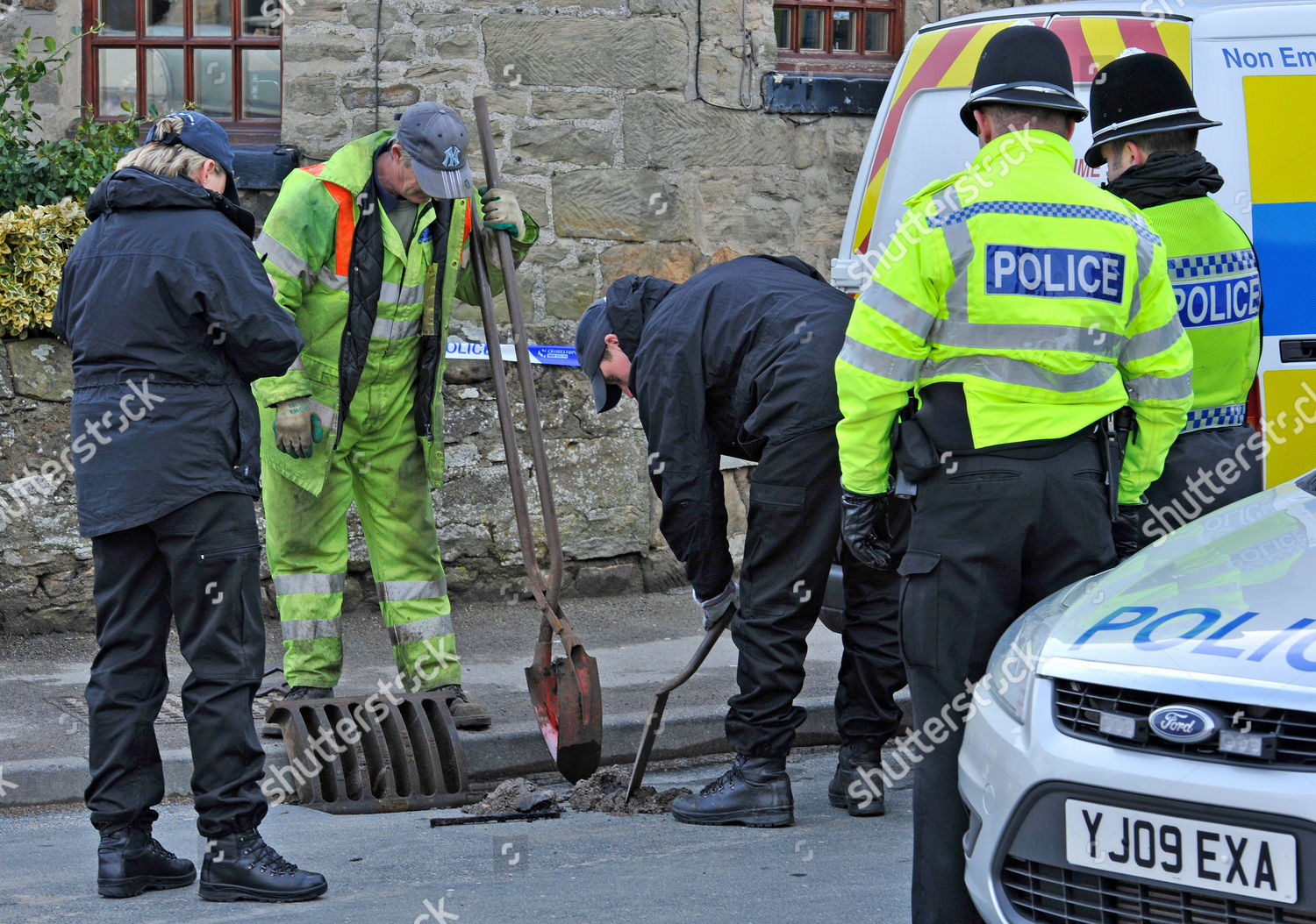 Postmistress Diana Garbutt Murder Police Search Editorial Stock Photo ...