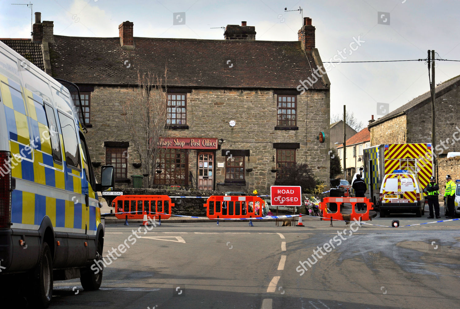 Postmistress Diana Garbutt Murder Police Search Editorial Stock Photo ...