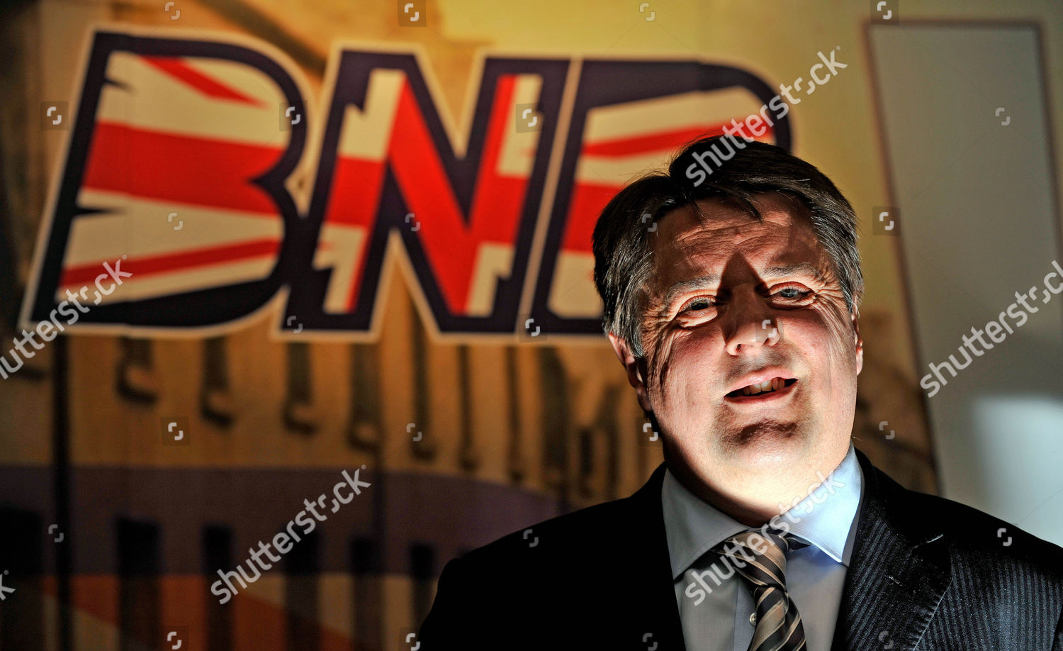Bnp Party Leader Nick Griffin Gives Editorial Stock Photo - Stock Image ...