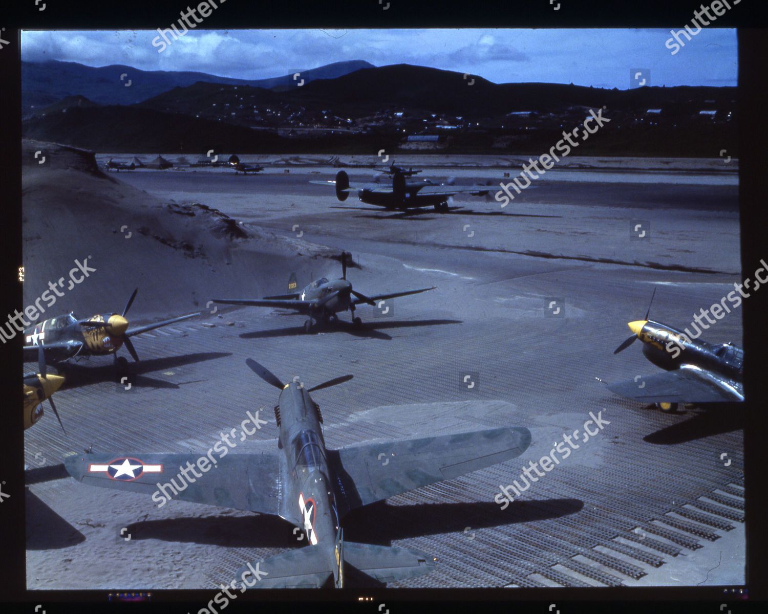 Aleutians Airfield Scene Us Army Aircraft Editorial Stock Photo - Stock ...