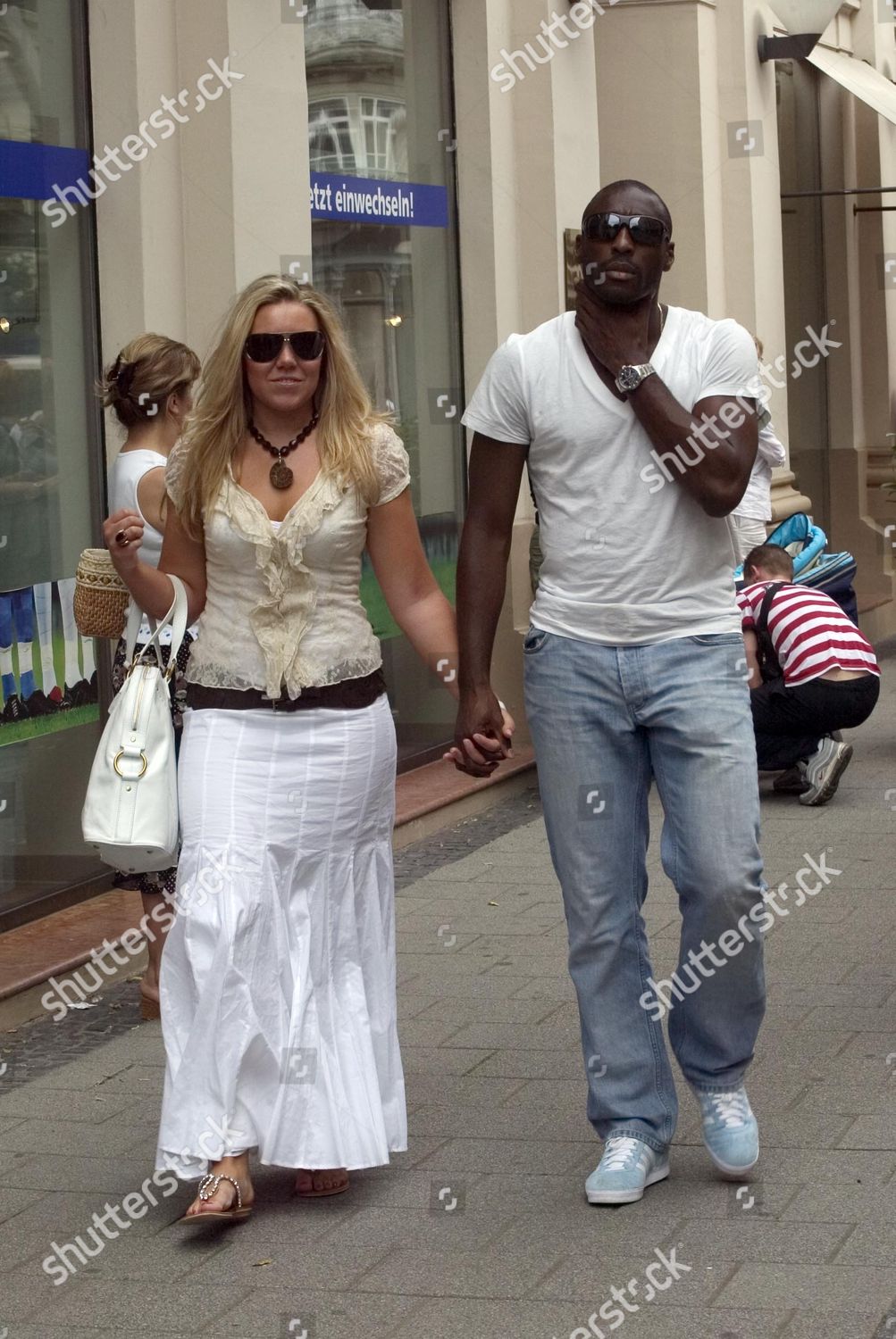 Sol Campbell Girlfriend Claire Staples Badenbaden Editorial Stock Photo ...