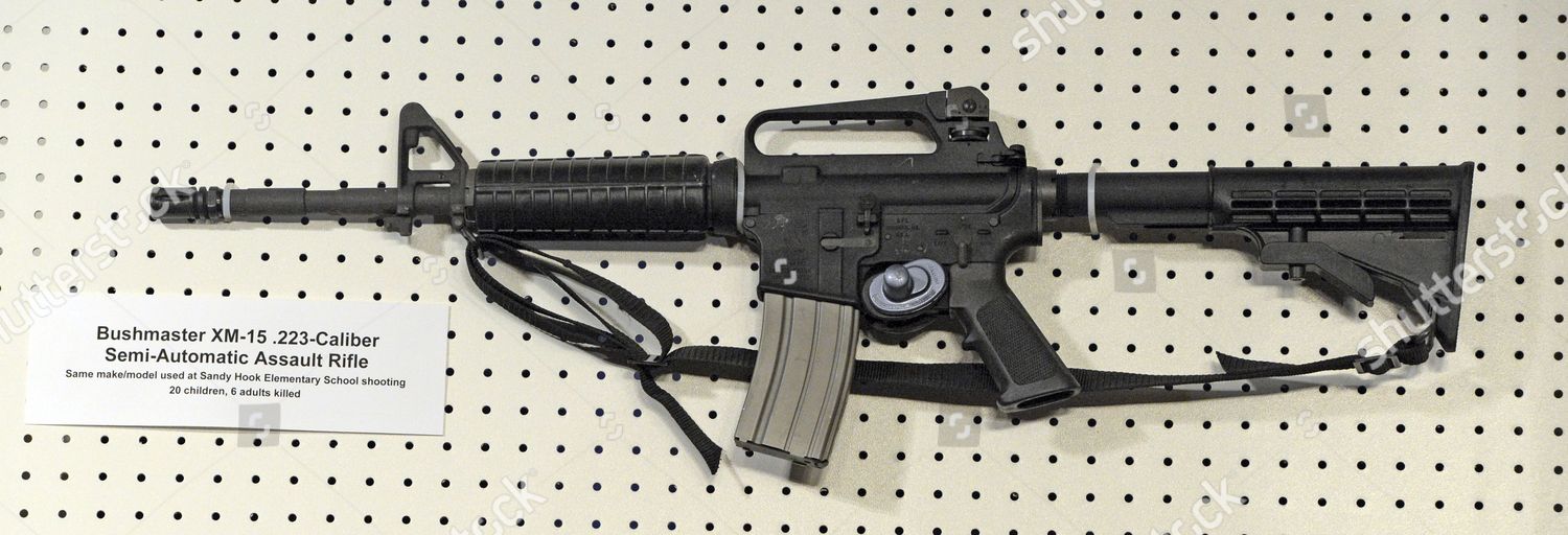 Bushmaster Xm15 223caliber Semiautomatic Assault Rifle Editorial Stock ...