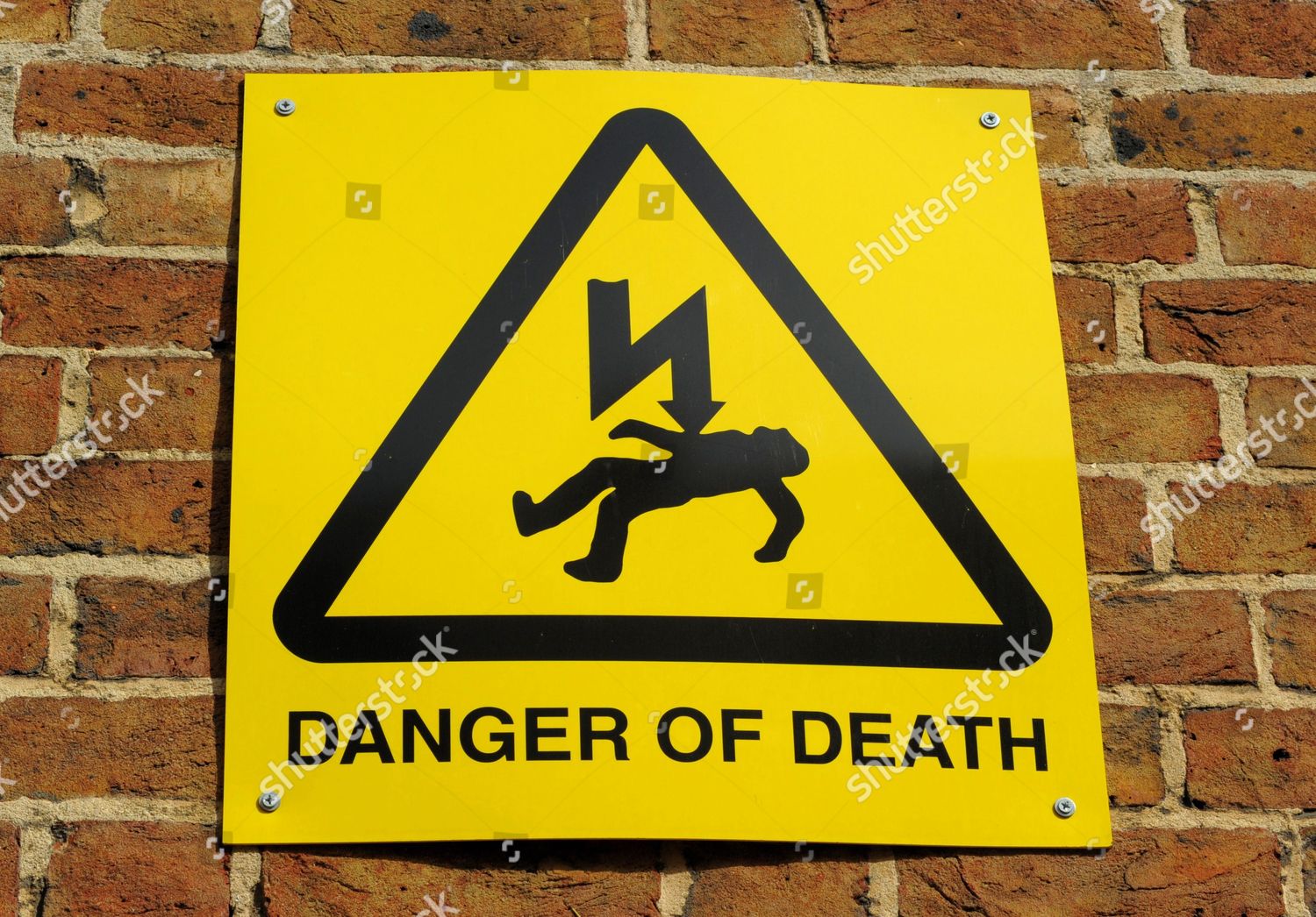 Danger Death Warning Sign Electricity Substation Editorial Stock Photo ...