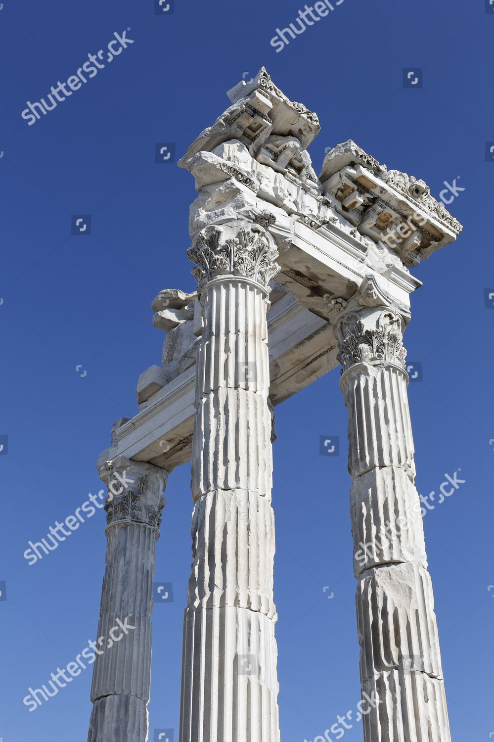 Columns Ruins Temple Trajan Trajaneum Pergamon Editorial Stock Photo ...
