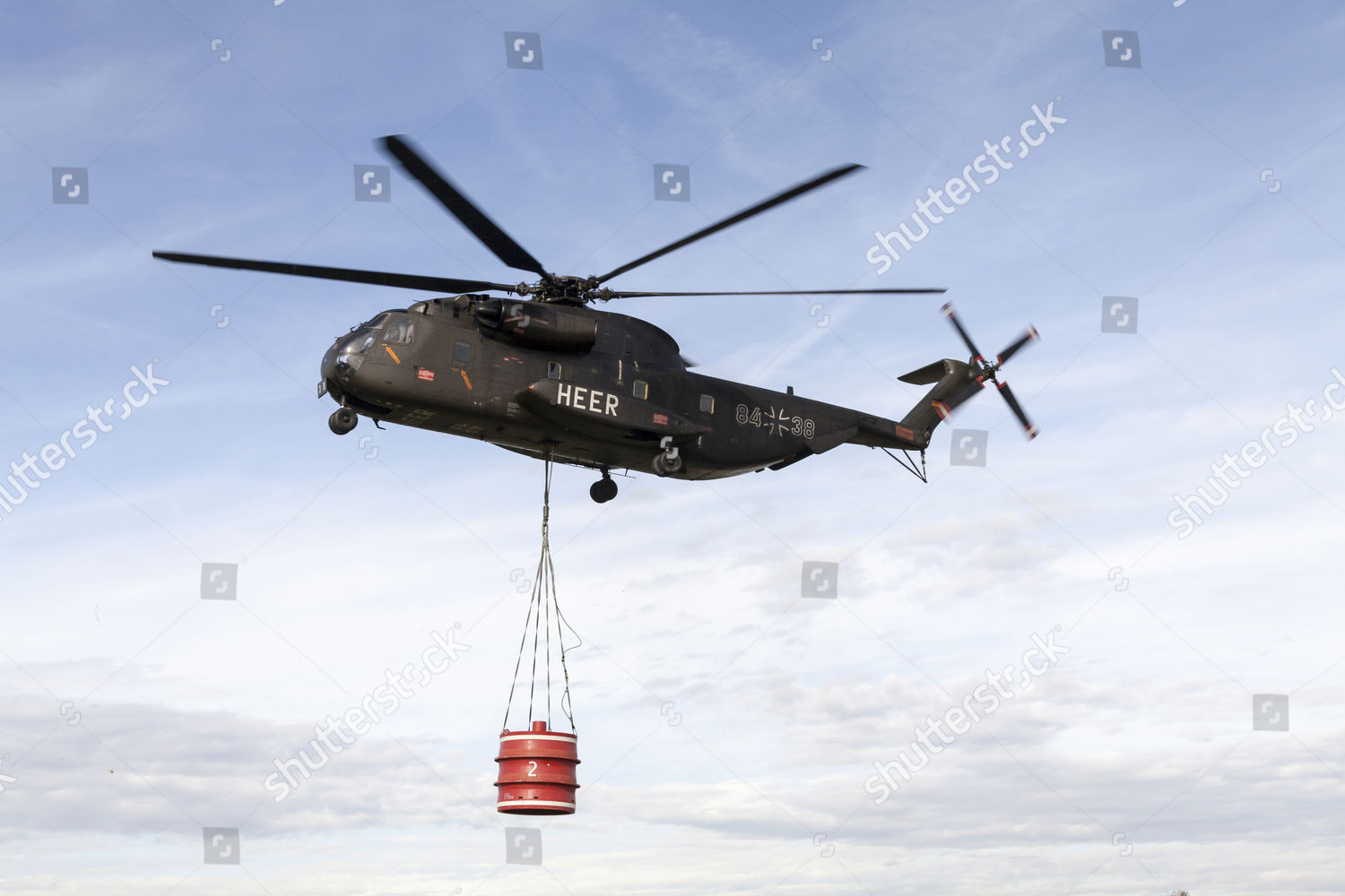 Ch53 Helicopter Carrying 5000liter Water Tank Editorial Stock Photo ...
