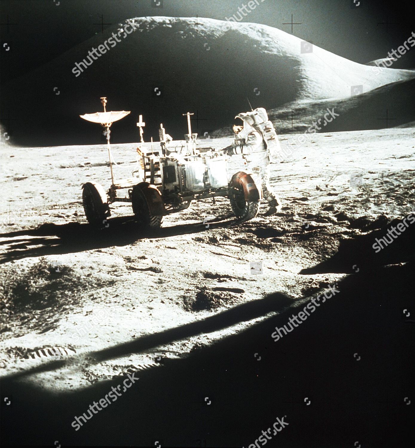 Lunar Buggy During Apollo I5 Moon Editorial Stock Photo - Stock Image ...