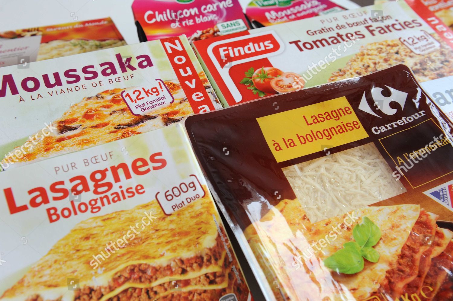 Frozen Beef Products Including Findus Lasagne Editorial Stock Photo ...