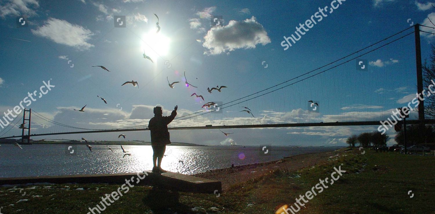 Hessle Foreshore Humber Bridge Near Hull Editorial Stock Photo - Stock ...