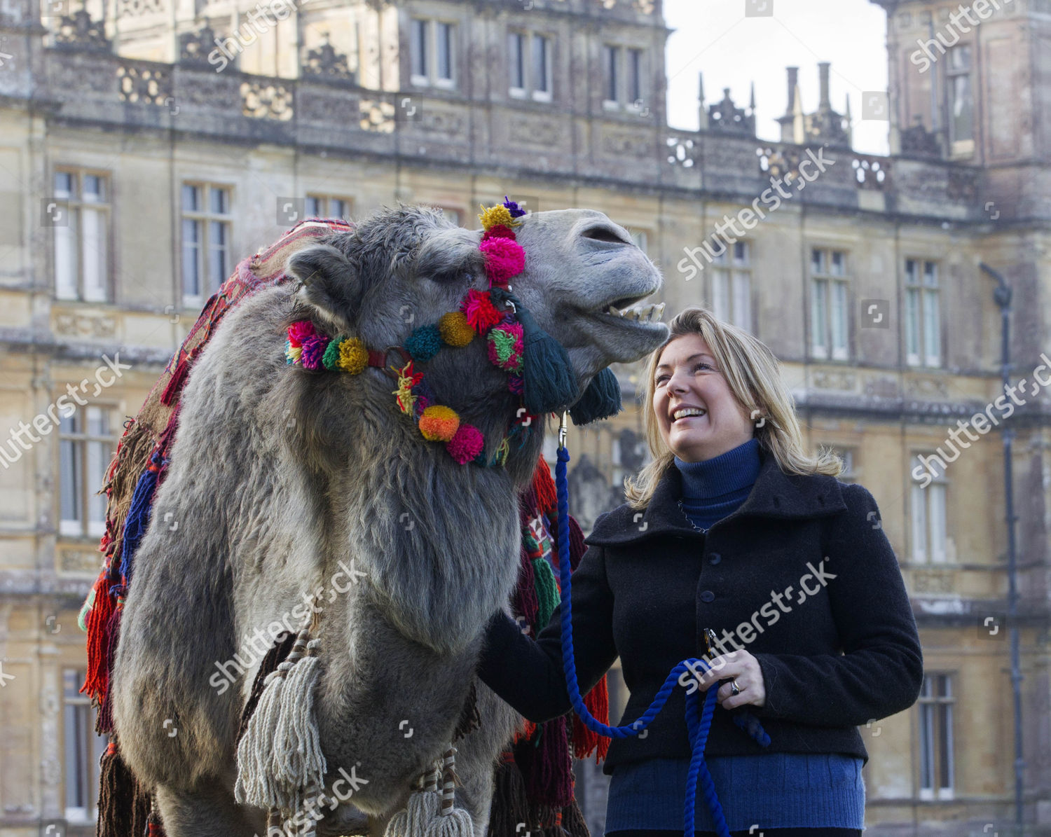 Countess Carnarvon Posses Camel Highclere Castle Editorial Stock Photo ...