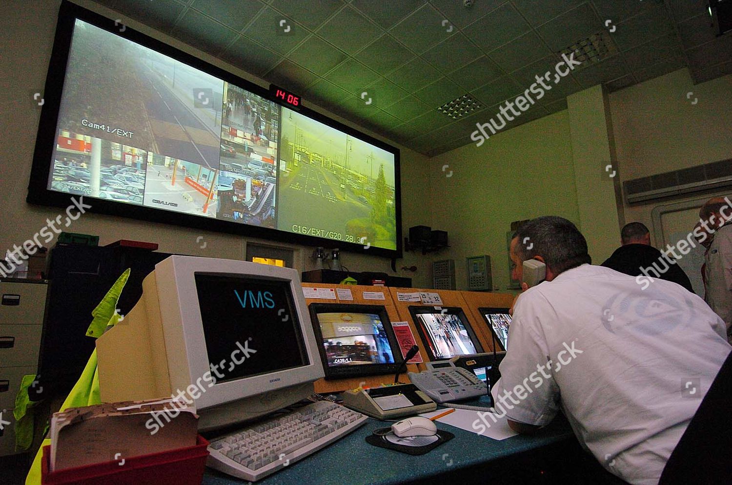 Cctv Cameras Control Room Trafford Shopping Editorial Stock Photo ...